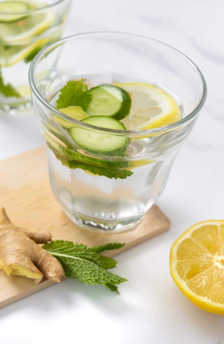 Refreshing Cucumber Lemon Ginger Water – Petit Porcini Smoothies & Drinks