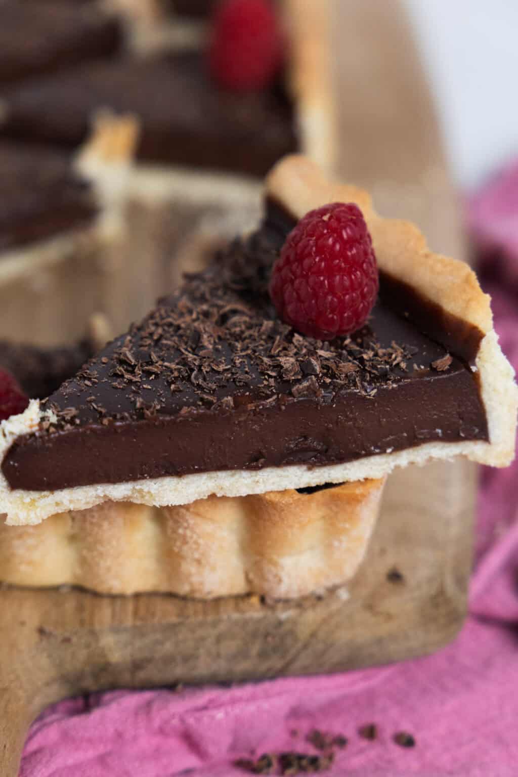 Simple French Chocolate Ganache Tart (Sweet Pastry) – Petit Porcini ...
