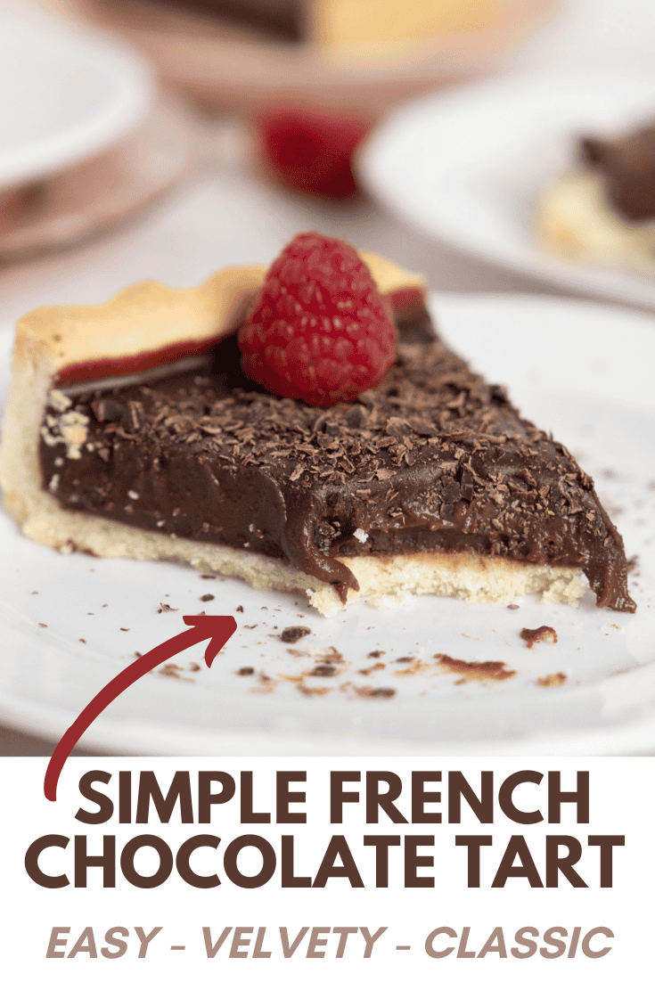 Simple French Chocolate Ganache Tart (Sweet Pastry) – Petit Porcini ...